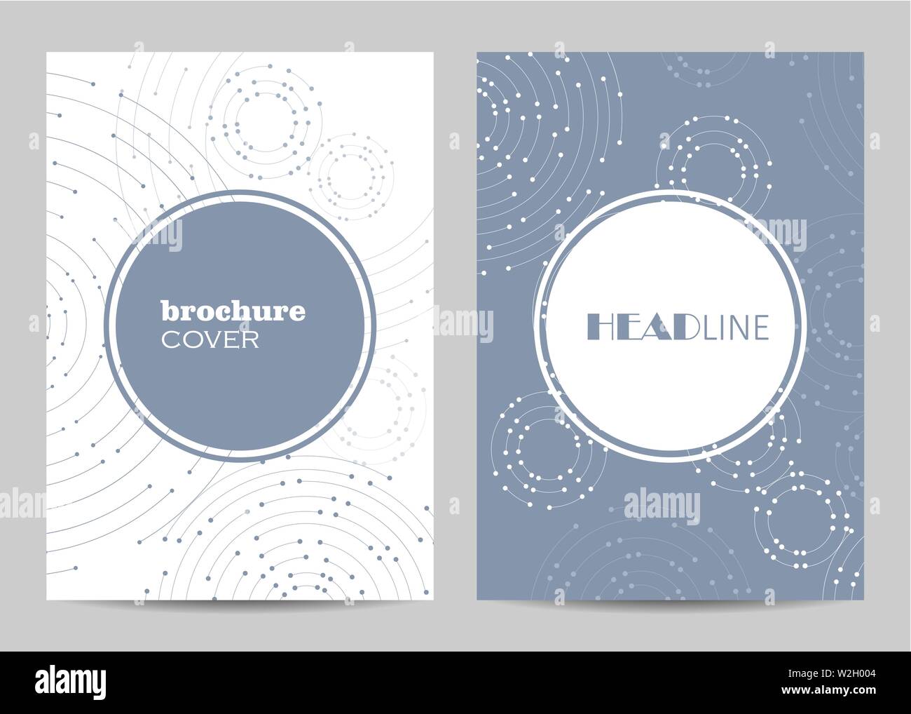 Brochure template layout design. Geometric pattern with connected lines ...