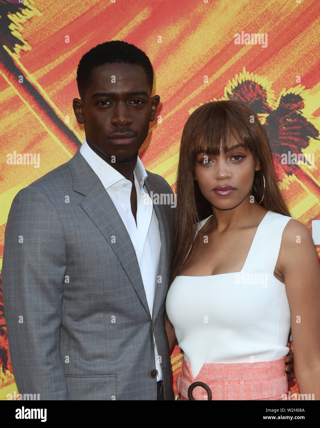 Los Angeles, Ca, USA. 8th July, 2019. Damson Idris, Reign Edwards, at ...