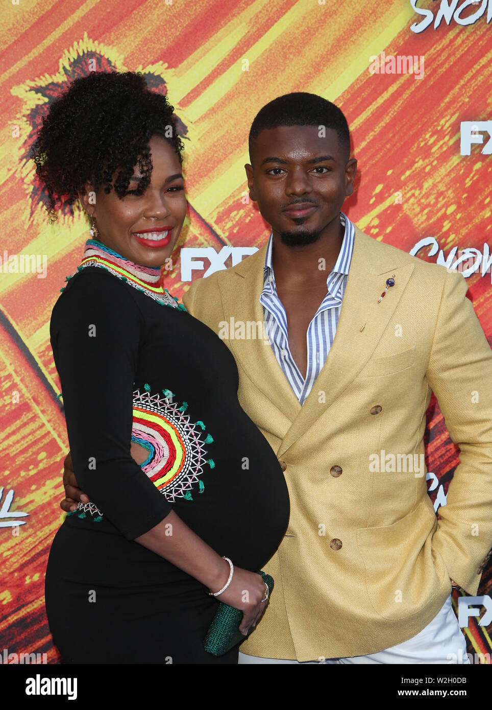 Los Angeles, Ca, USA. 8th July, 2019. Angela Lewis, Jamal Mallory ...