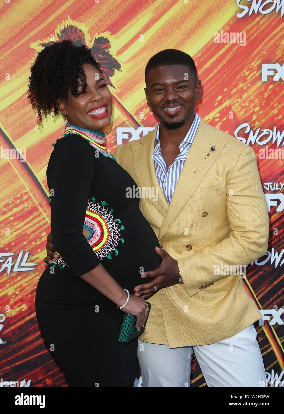Los Angeles, Ca, USA. 8th July, 2019. Angela Lewis, Jamal Mallory ...