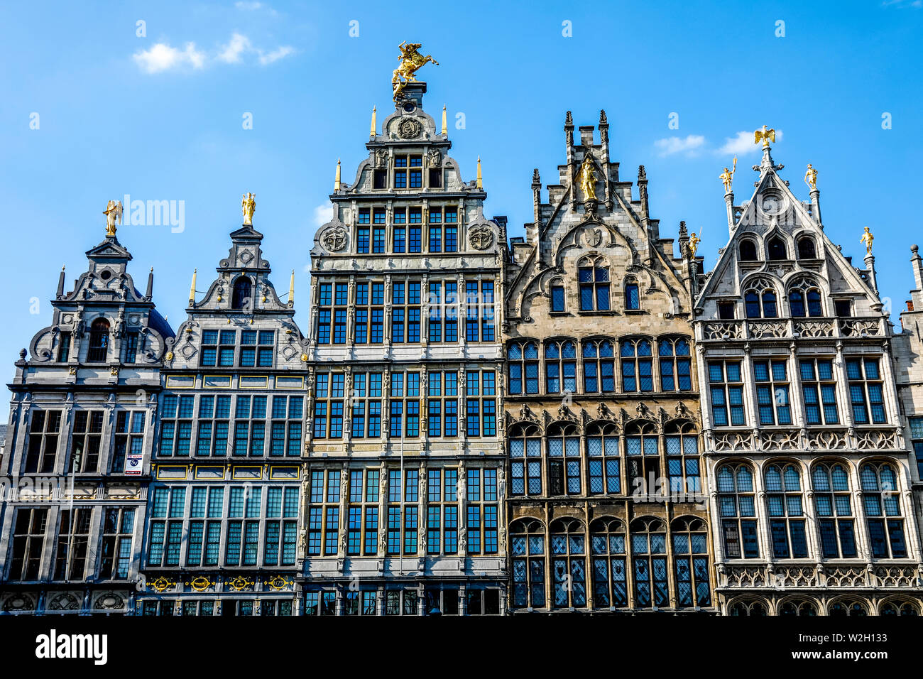 Heritage buildings in Antwerp city center, Belgium Stock Photo - Alamy