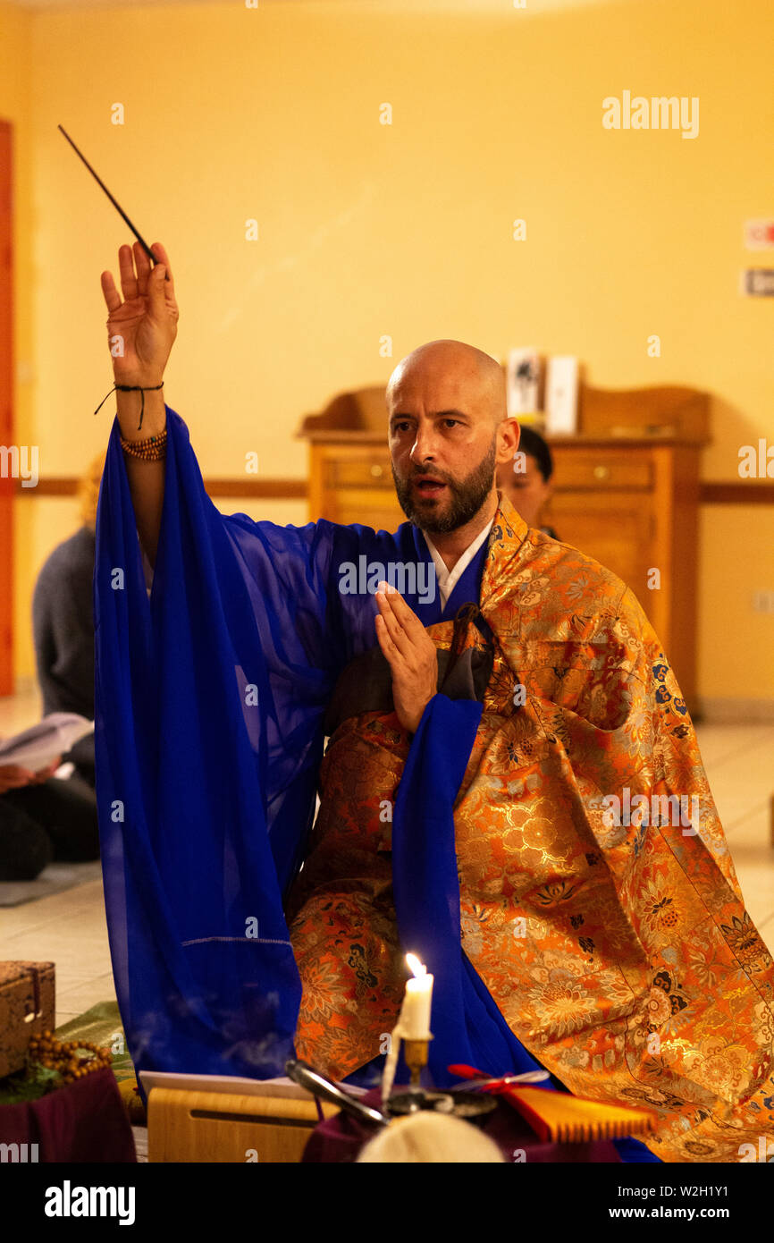 Zen sesshin (retreat) at La Trappe abbey, Soligny-la-Trappe, France ...