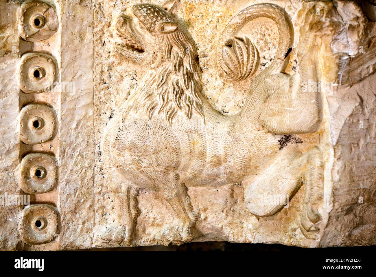 Christian art work in the Nazareth basilica museum, Israel Stock Photo ...