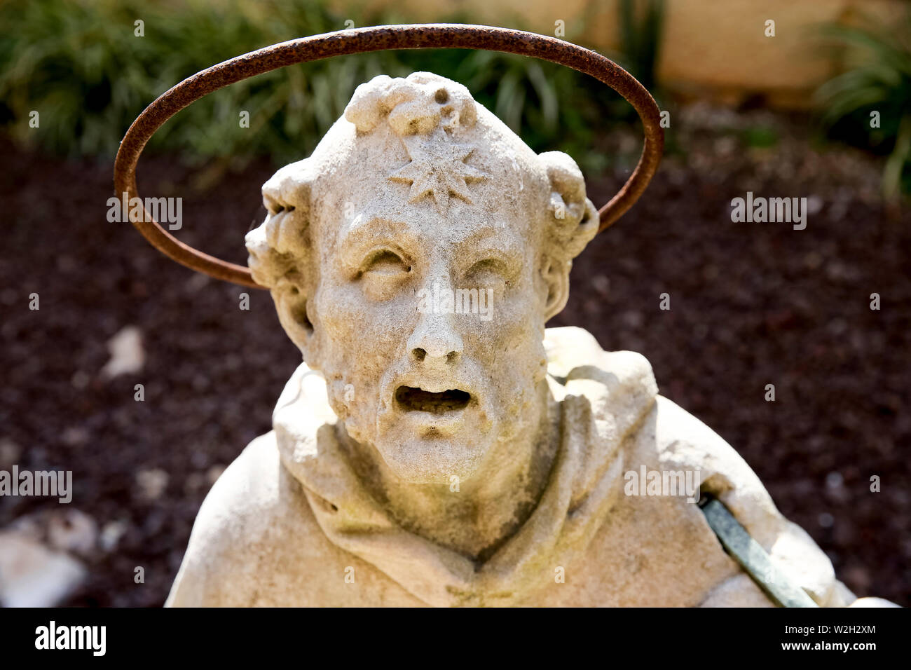 Christian art work in the Nazareth basilica museum, Israel Stock Photo ...