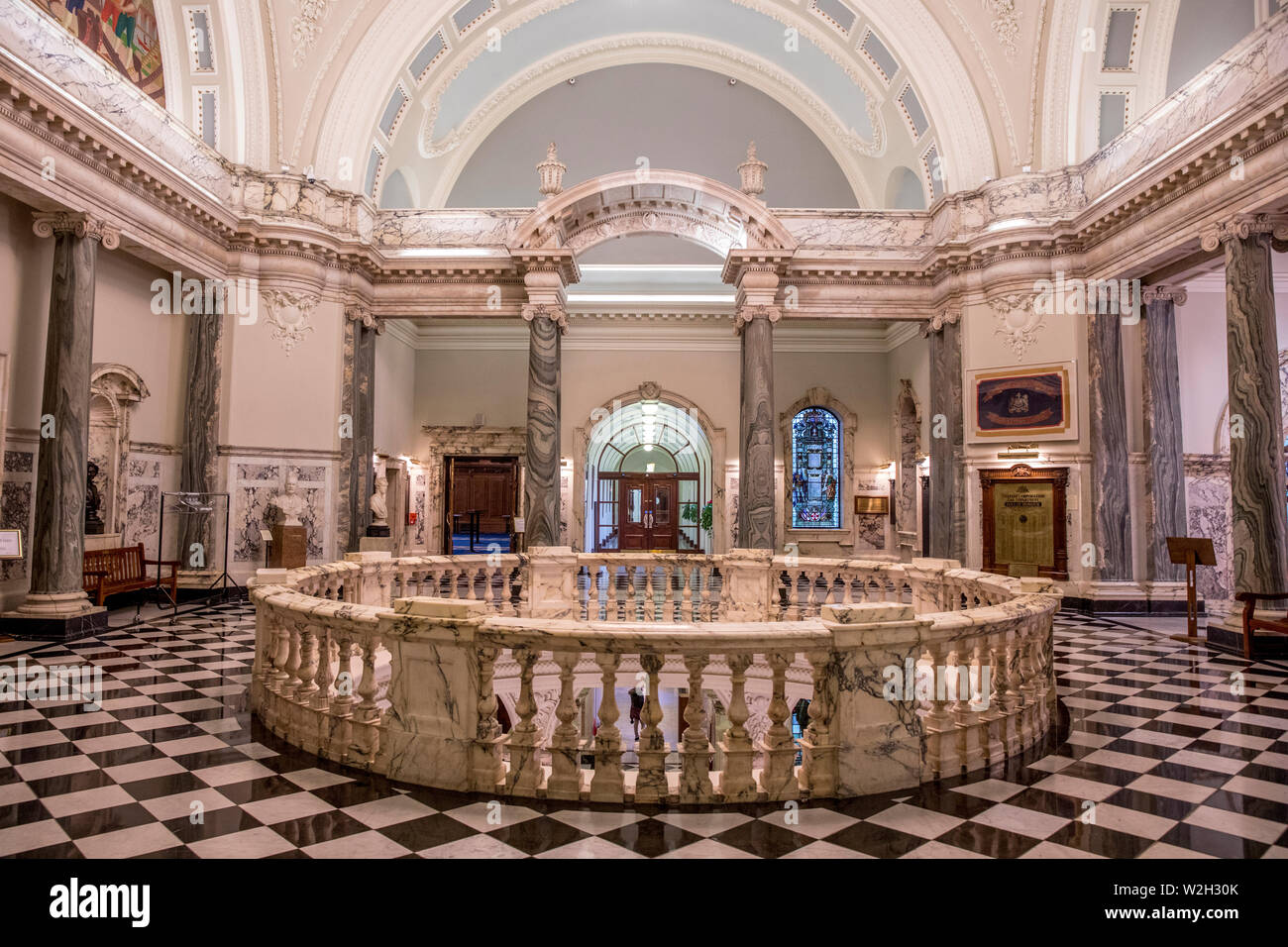 Belfast city hall, Ulster (Northern Ireland), U.K. Rotunda Stock Photo ...