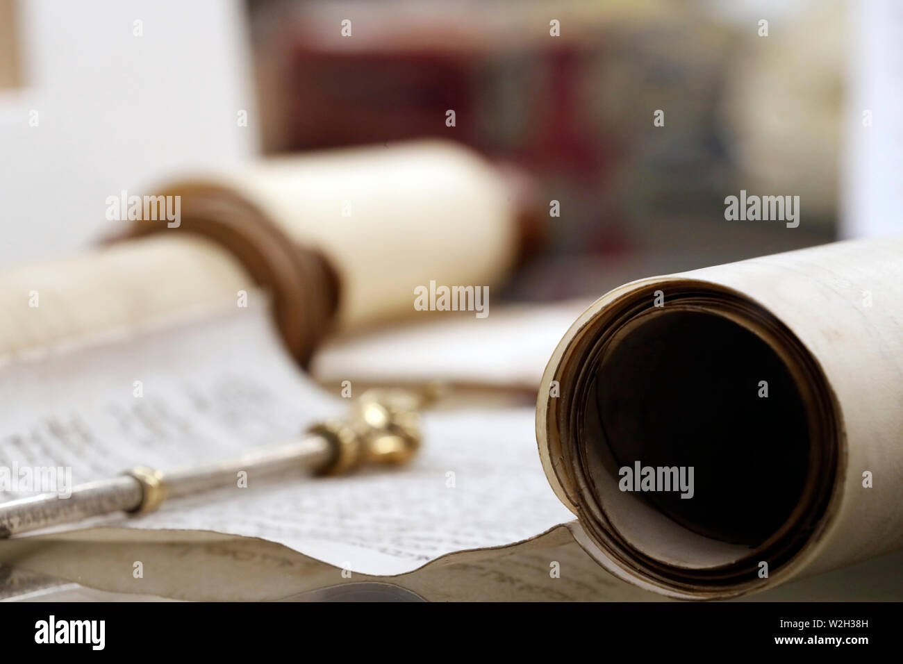 The Jewish Heritage Museum. Yad and scroll of the Book of Esther. Padua ...