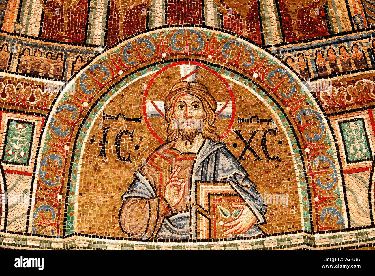 Basilica San Marco. Mosaic of the reception of St. MarkÕs body into San ...
