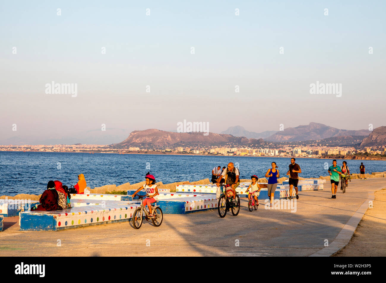 Palermo waterfront, Sicily, Italy Stock Photo - Alamy