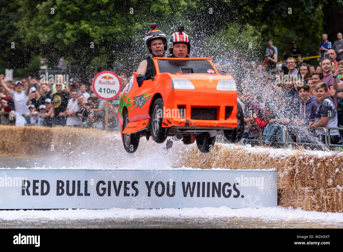 2 Fast 2B Furious team competing in the Red Bull Soapbox Race 2019 at ...