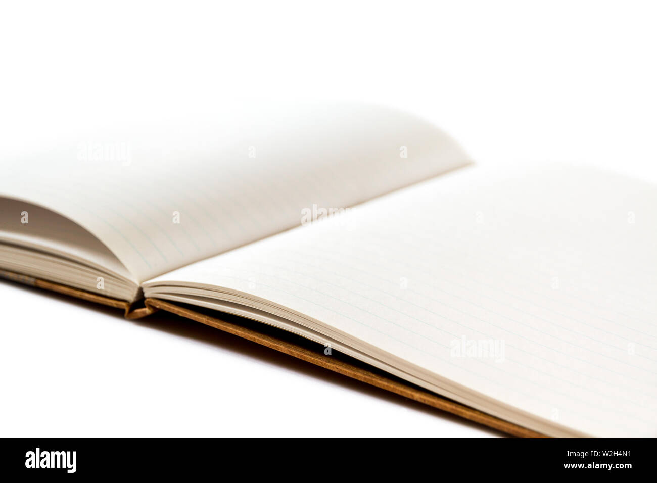 Open blank notebook mockup closeup view Stock Photo - Alamy
