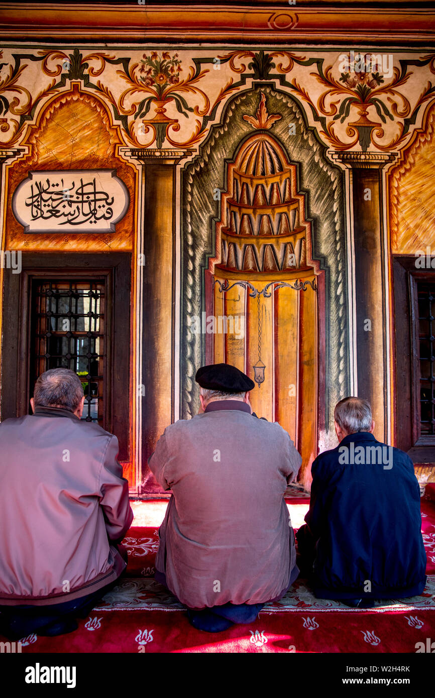 Pasha mosque, the painted mosque of Tetovo, Republic of Macedonia ...