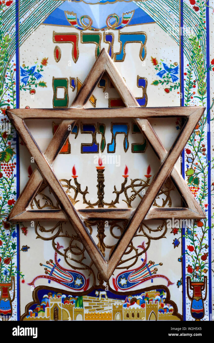 Torah and Star of David. Two symbols of judaism Stock Photo - Alamy