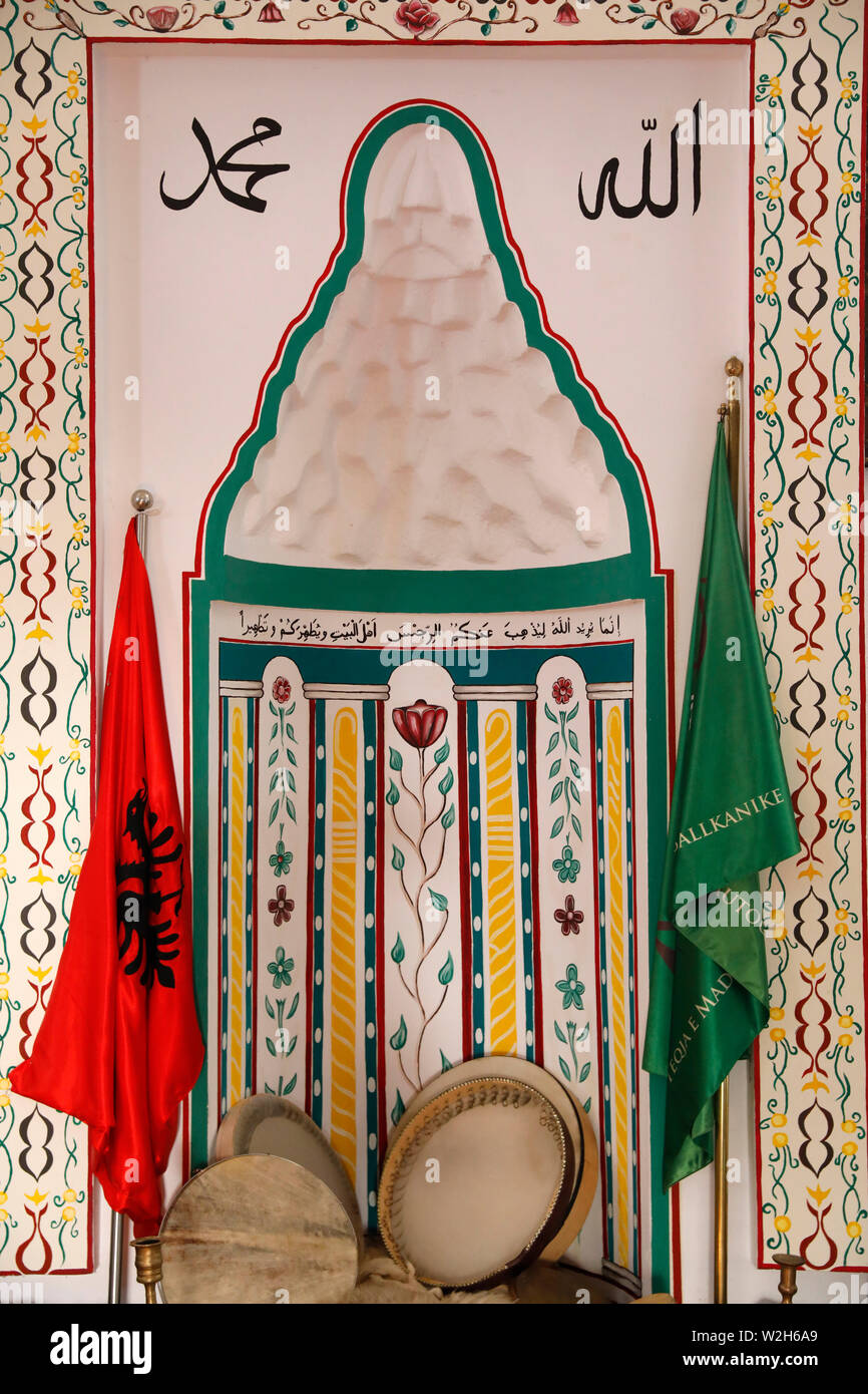 Kaderi sufi tariqa tekke in Gjakova, Kosovo. Mihrab Stock Photo - Alamy