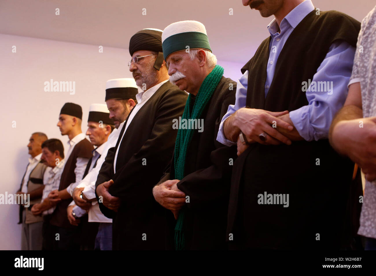 Halvetiye sufi tariqa zikhr in Gjakova, Kosovo. Prayer Stock Photo - Alamy