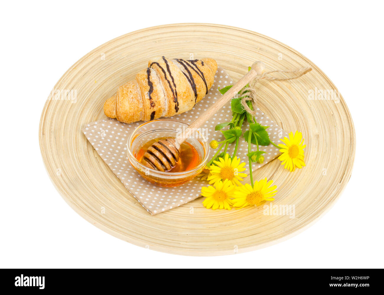 Fresh french croissant honey hi-res stock photography and images - Alamy