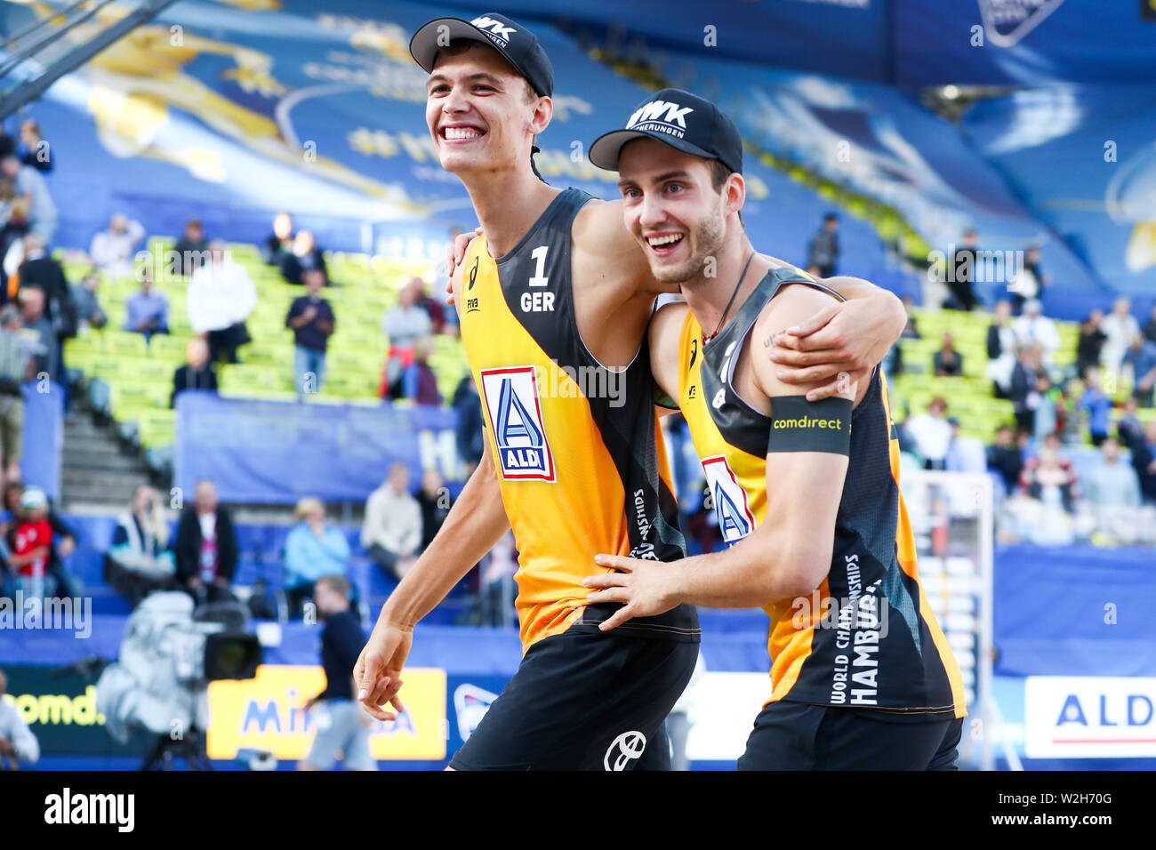Hamburg, Germany. 02nd July, 2019. Beach Volleyball, World Championship ...
