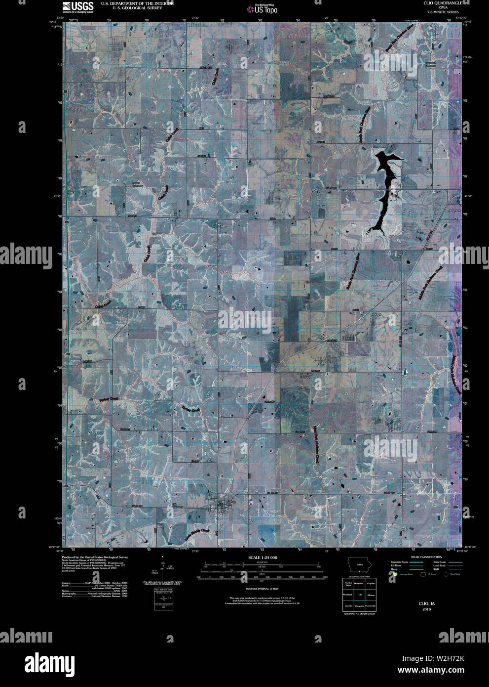 Map of clio hi-res stock photography and images - Alamy