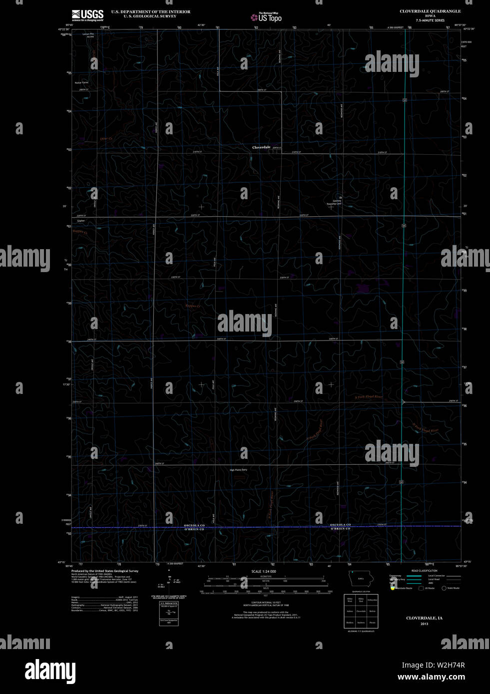 Map of cloverdale hi-res stock photography and images - Alamy
