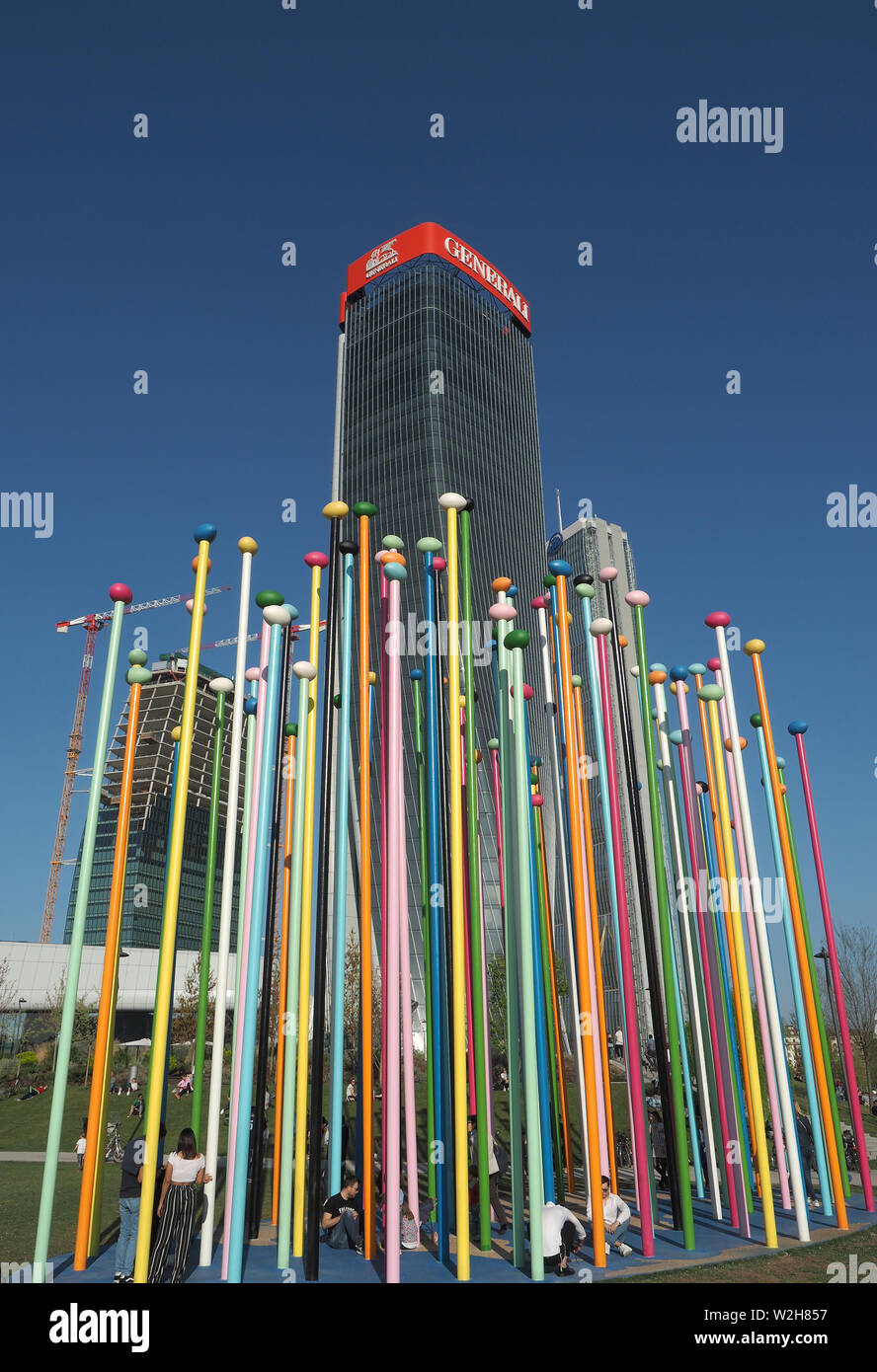 Europe. Italy, Lombardy , Milan , Citylife district Citylife district ...