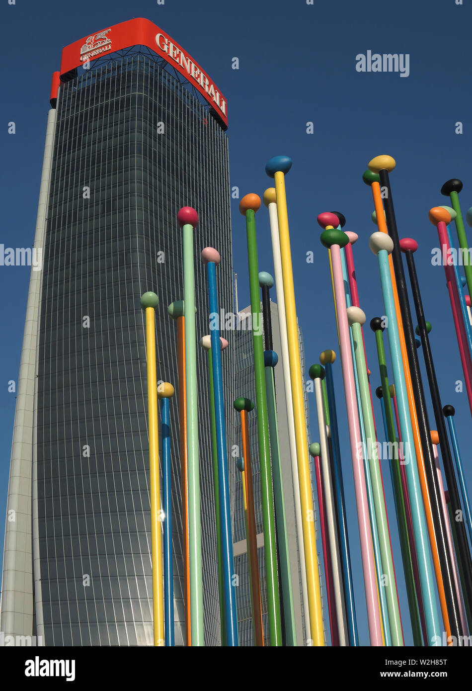 Europe. Italy, Lombardy , Milan , Citylife district Citylife district ...