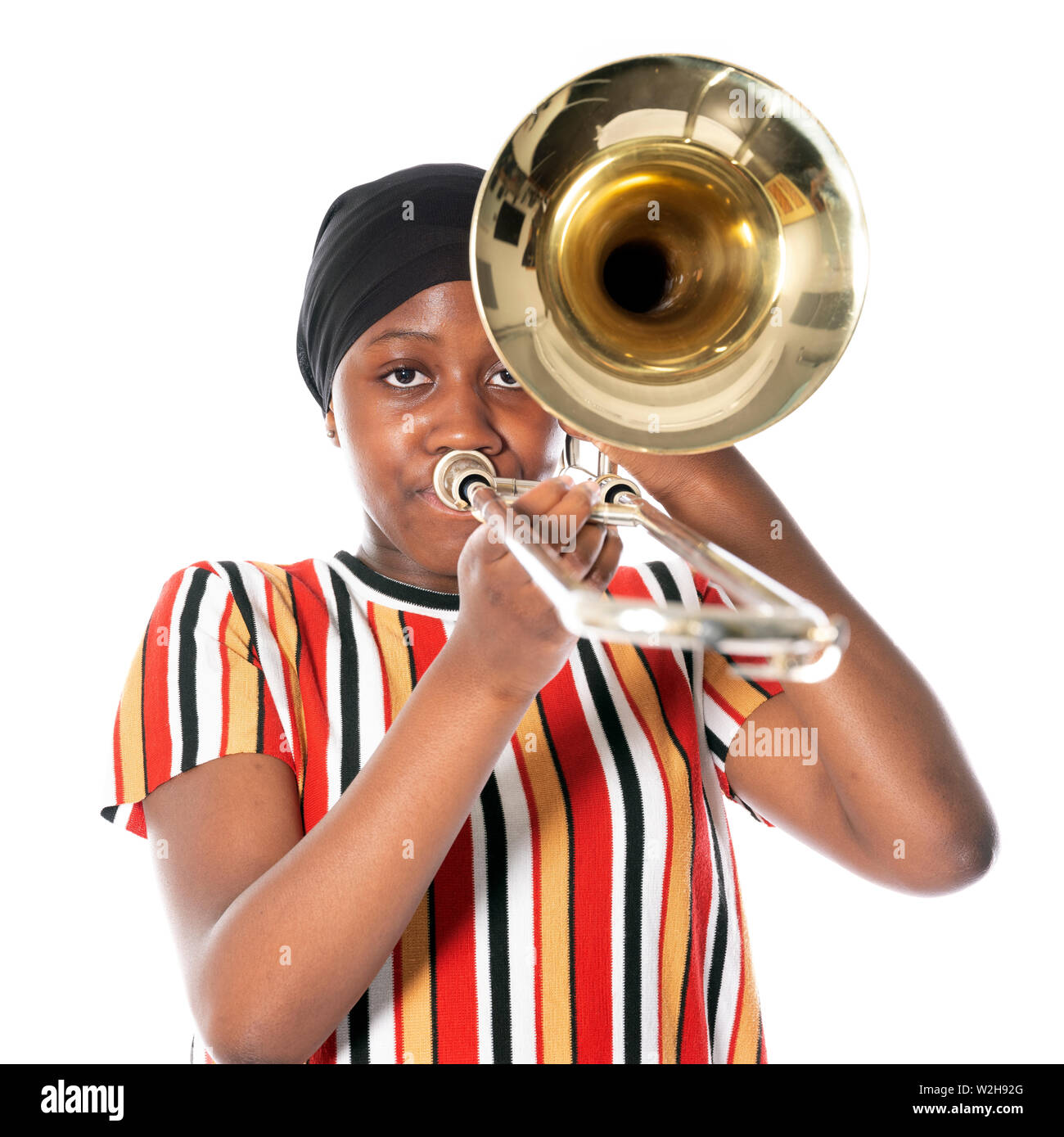 Learning trombone hi-res stock photography and images - Alamy