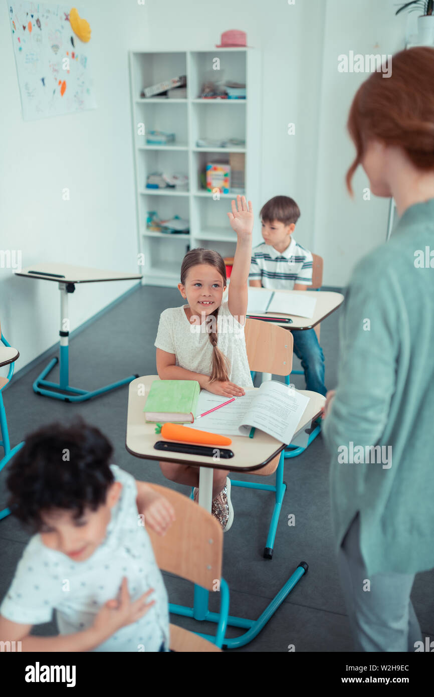 Children working at their lesson in the classroom Stock Photo - Alamy