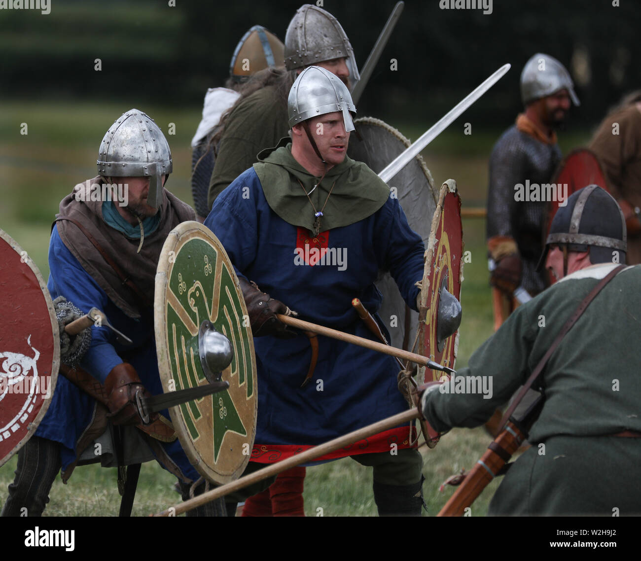 Viking warriors the feared Norsemen from Scandinavia Stock Photo - Alamy