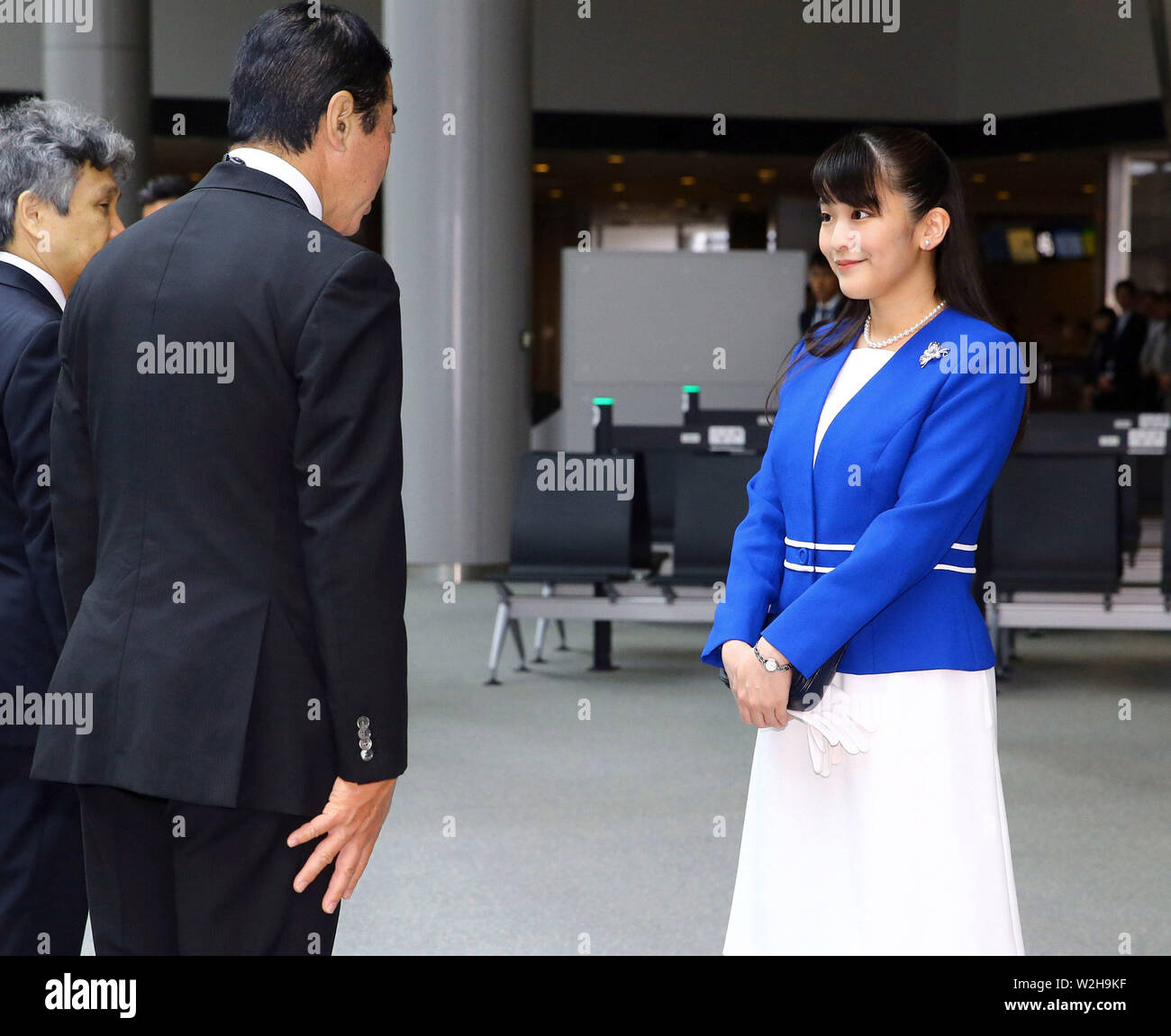 Japanese Princess Mako is pictured at Narita airport near Tokyo on July ...