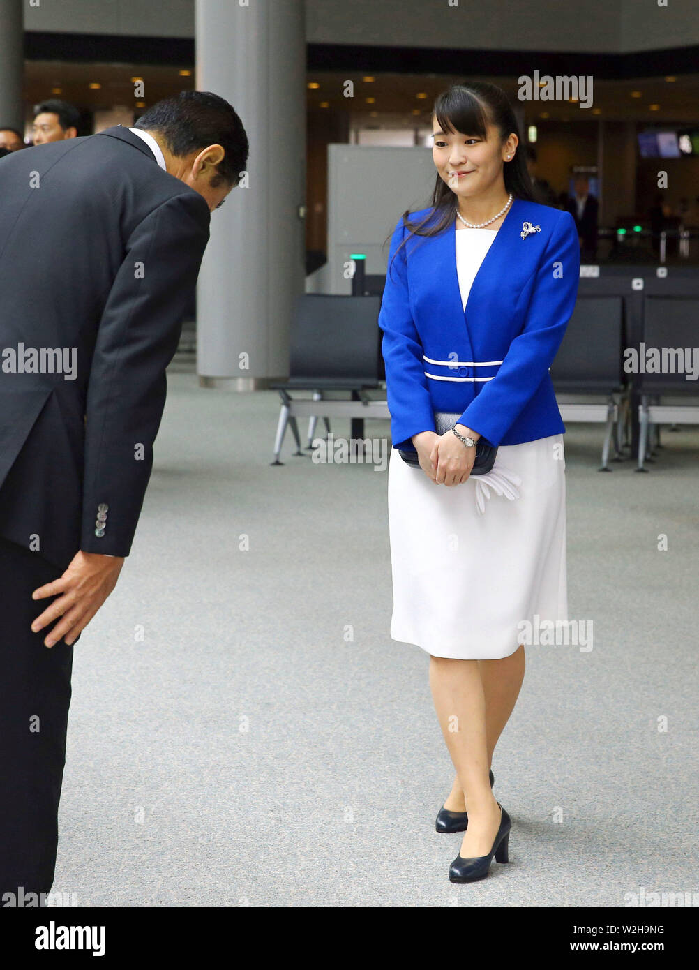 Japanese Princess Mako is pictured at Narita airport near Tokyo on July ...
