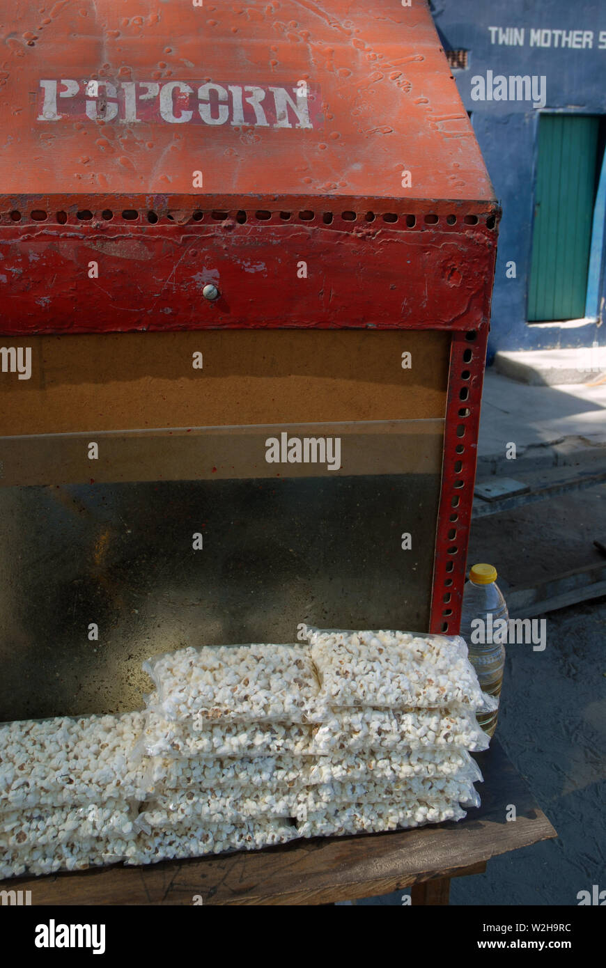 Popcorn for sale, Mwandi, Zambia, Africa Stock Photo - Alamy