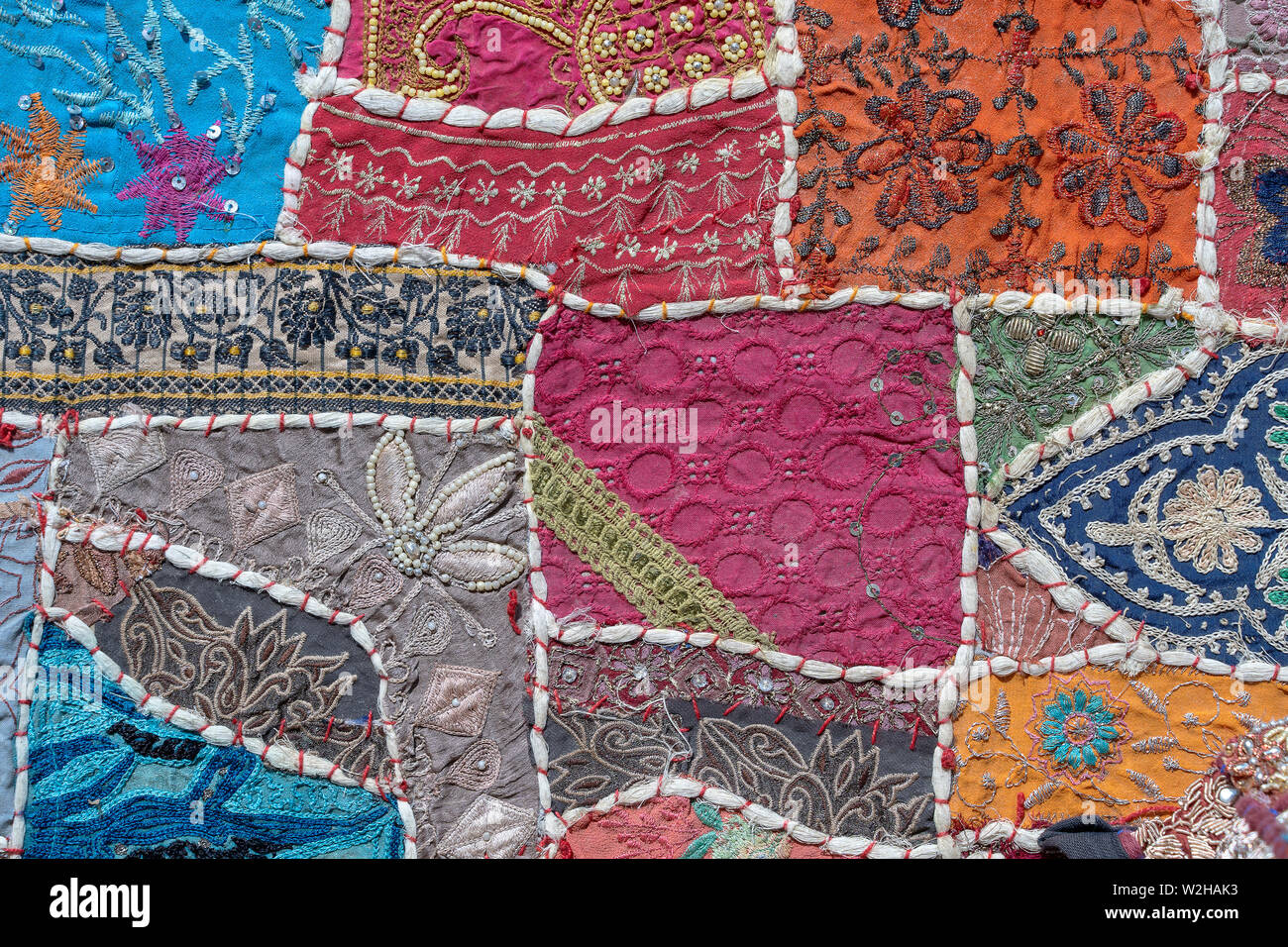 Indian patchwork quilt india hi-res stock photography and images - Alamy