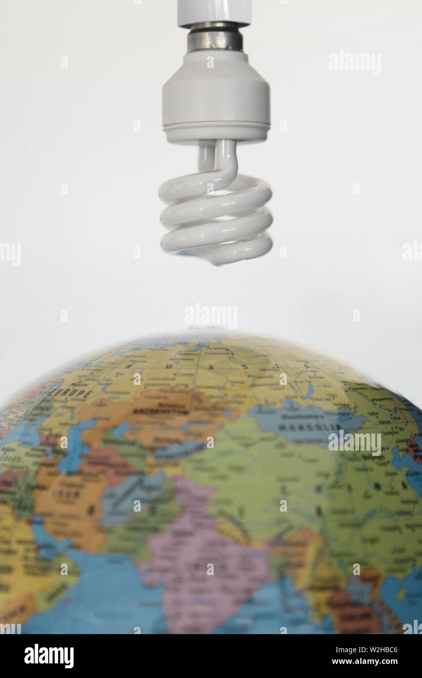 Light over globe hi-res stock photography and images - Alamy