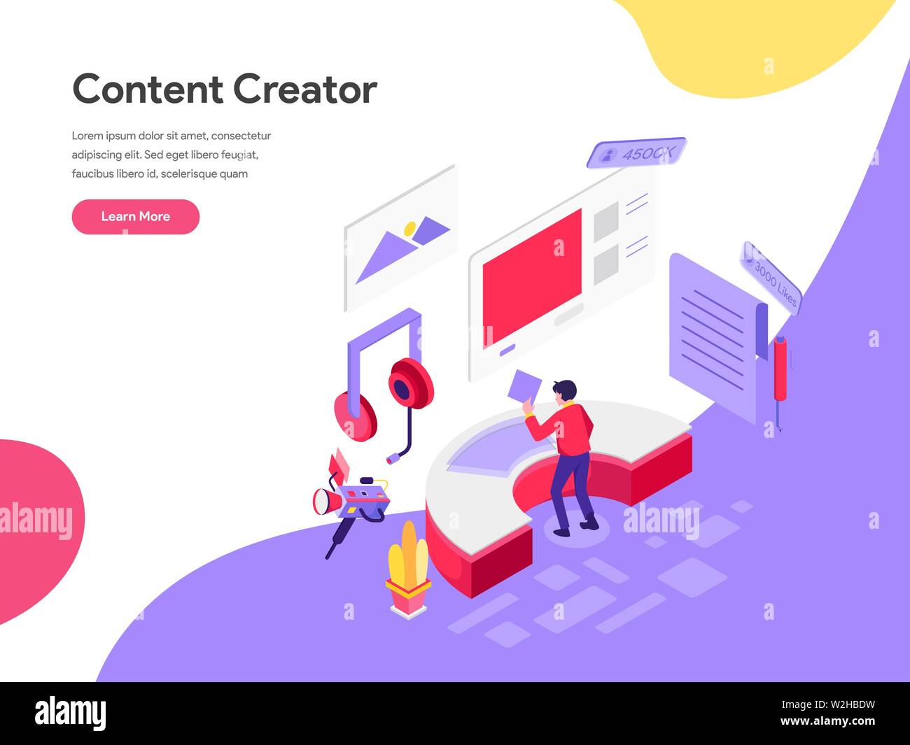 Content person Stock Vector Images - Alamy