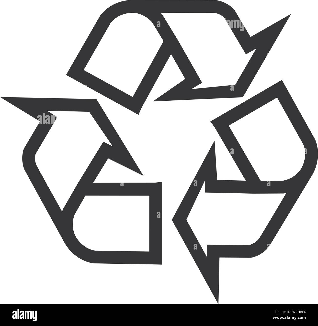 Sign recycle isolated on white background for different needs Stock ...