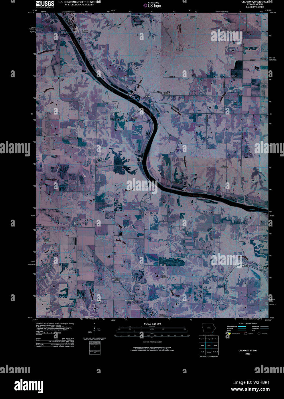 Croton map hi-res stock photography and images - Alamy