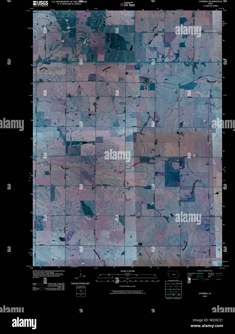 Map of cushing hi-res stock photography and images - Alamy