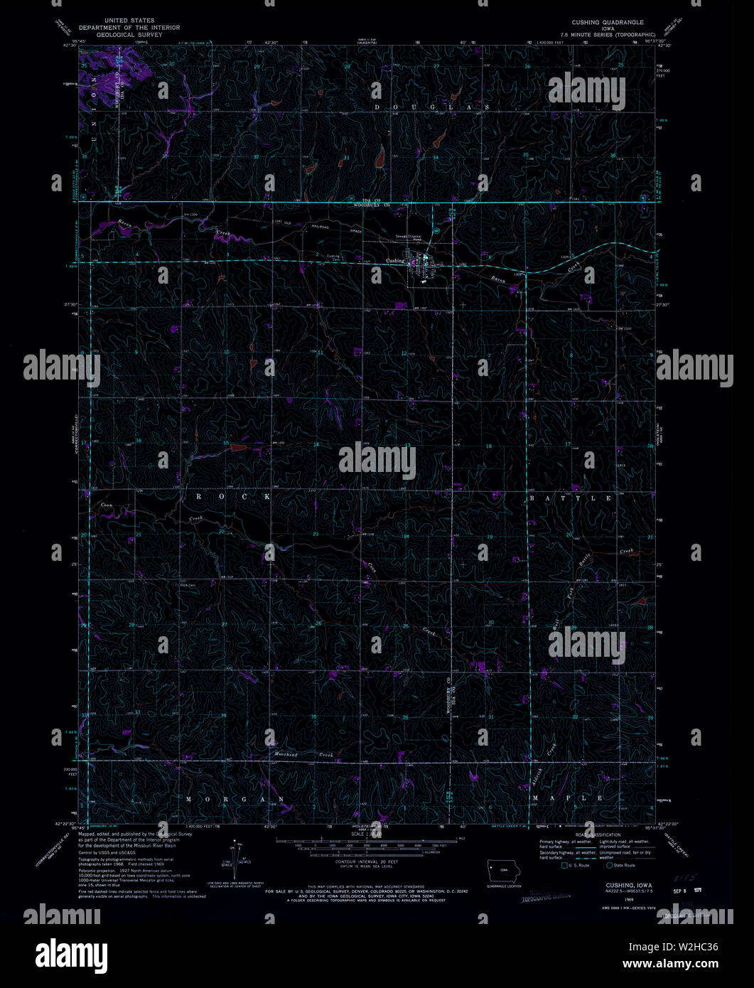 Cushing map hi-res stock photography and images - Alamy
