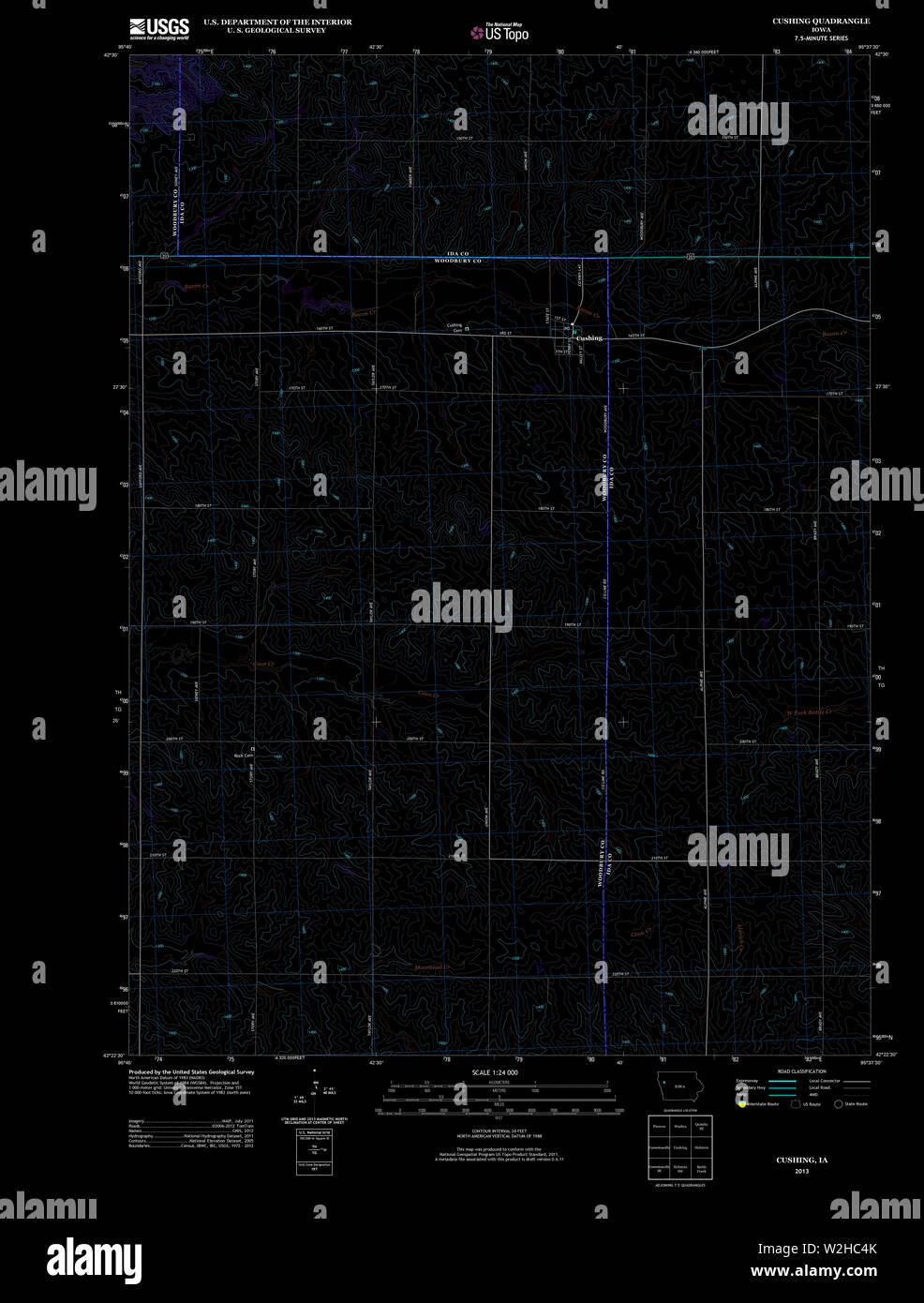 Cushing map hi-res stock photography and images - Alamy