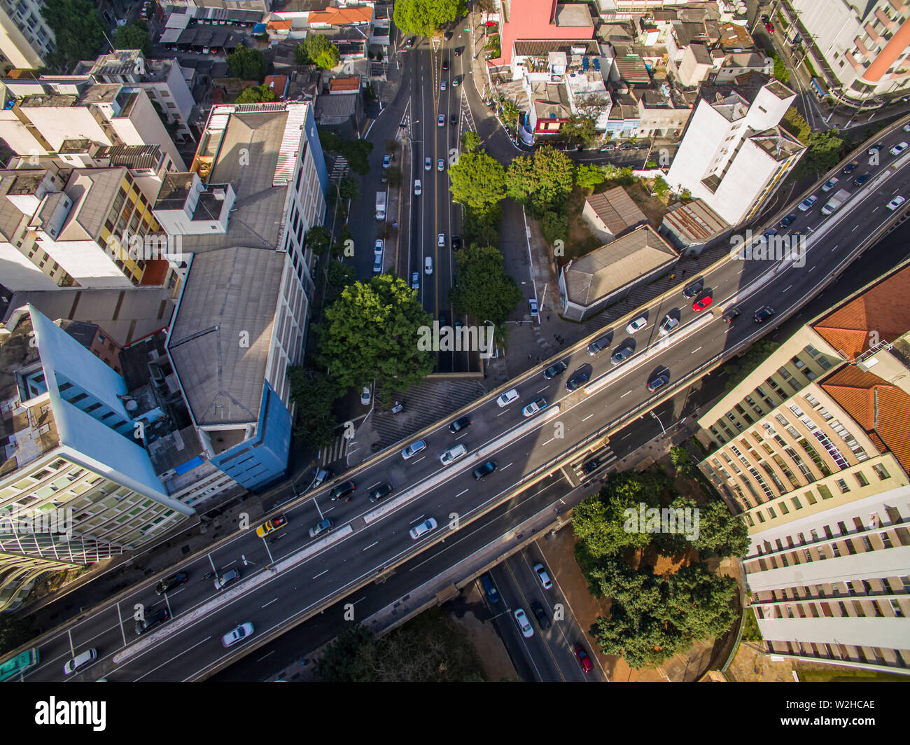 Aerial view of city. Sao Paulo city, Brazil South America Stock Photo ...