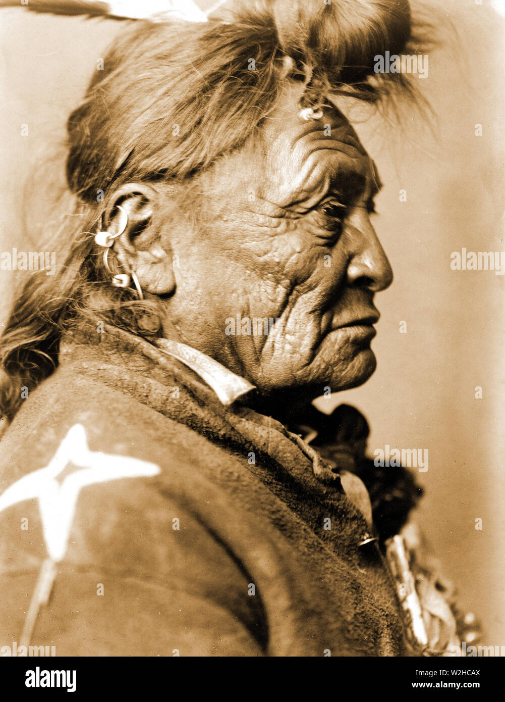 Edward S. Curtis Native American Indians - Hoop On the Forehead, Crow ...