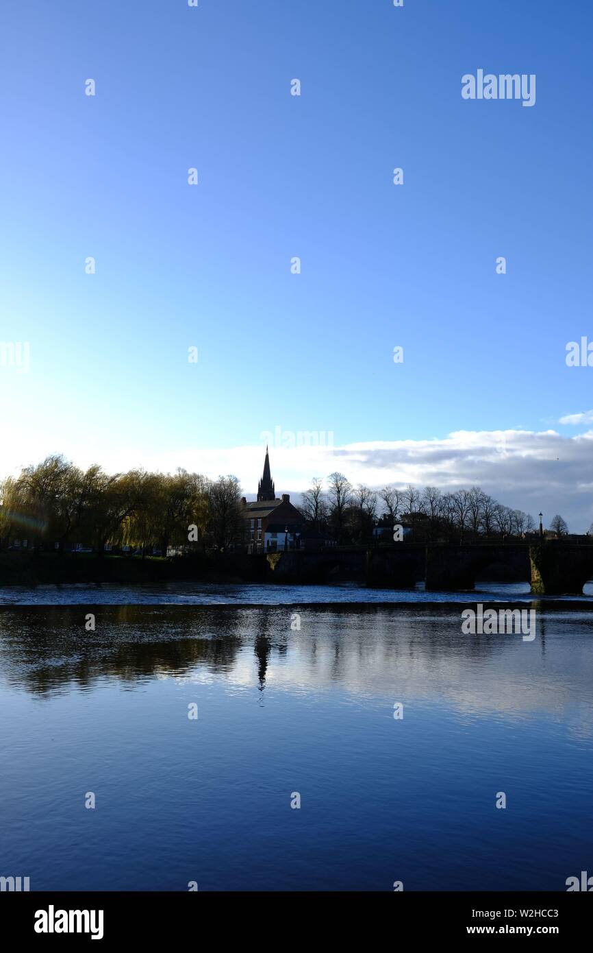 Chester old dee bridge winter hi-res stock photography and images - Alamy