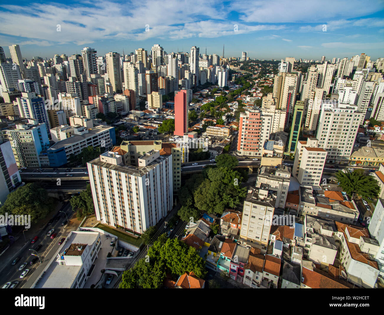 Aerial view of city. Sao Paulo city, Brazil South America Stock Photo ...