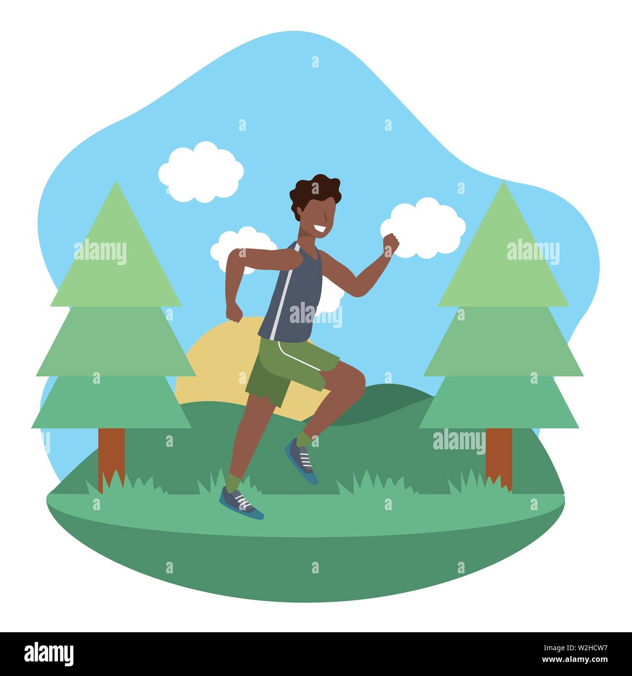 fitness exercise man running workout healthy fit lifestyle outdoor ...