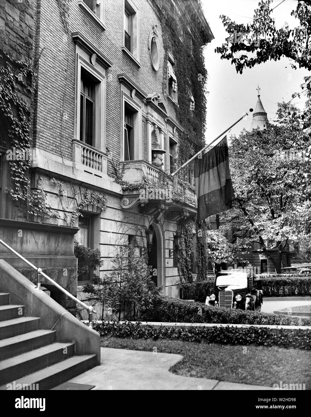 Wash. D.C. Belgian Embassy. The Belgian Embassy placed its flag at half ...