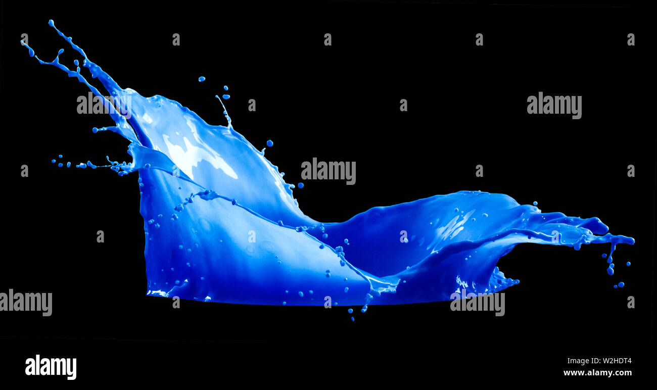 Blue paint splatter hi-res stock photography and images - Alamy