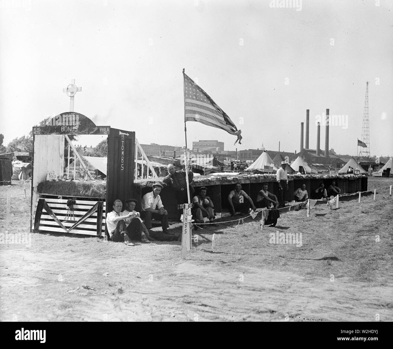 Bonus Army camp "Who killed the bonus." Anacostia, Washington, D.C.? ca ...