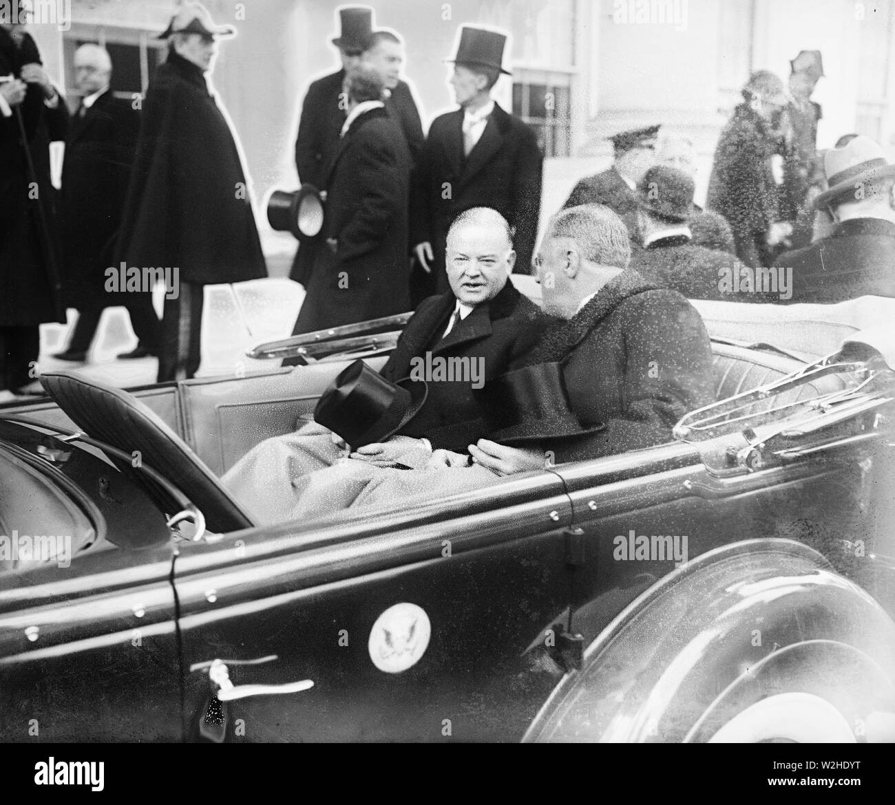 1933 herbert hoover and franklin roosevelt hi-res stock photography and ...