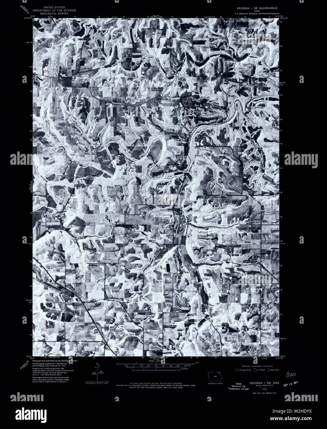 Map of decorah hi-res stock photography and images - Alamy