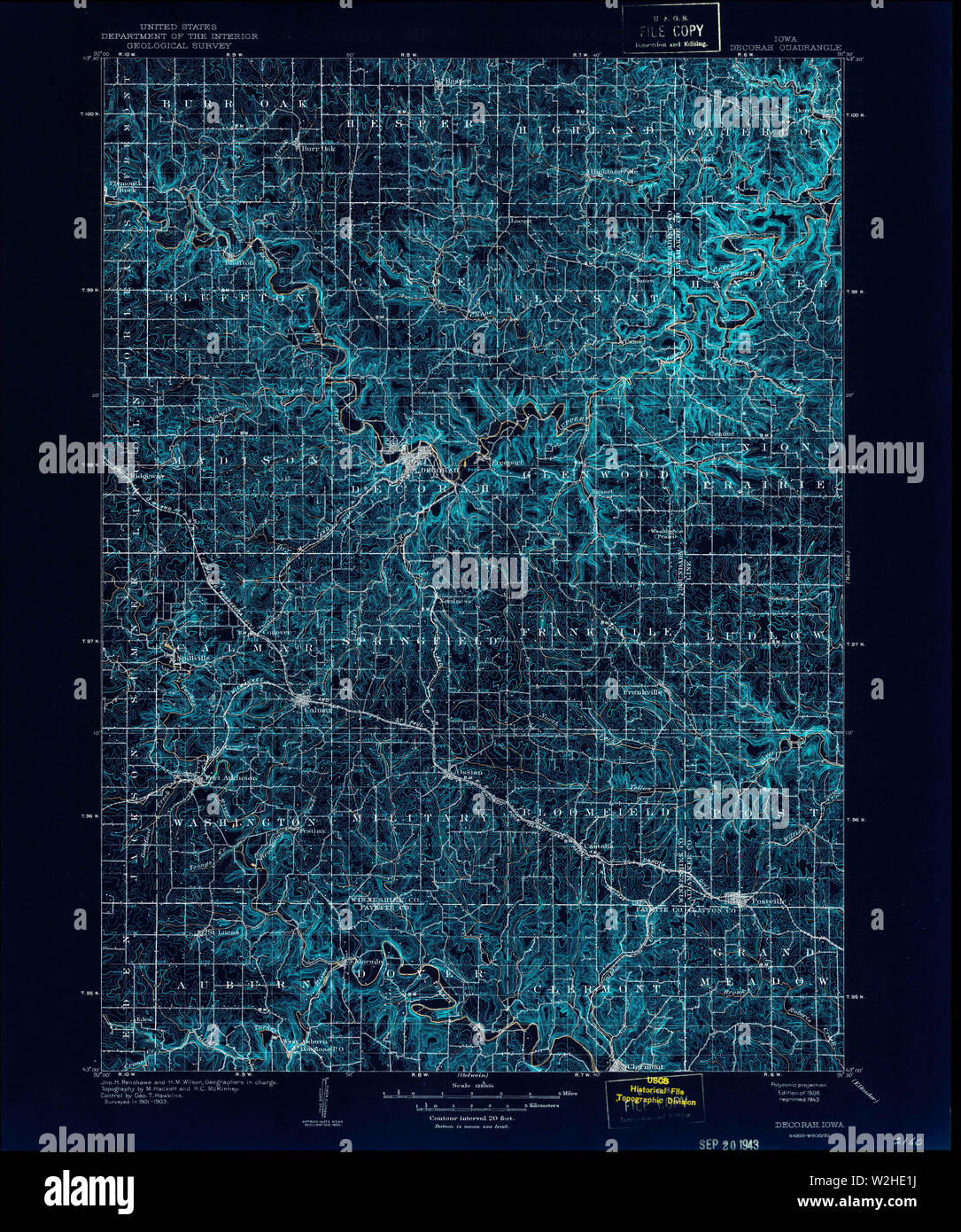 Map of decorah iowa hi-res stock photography and images - Alamy
