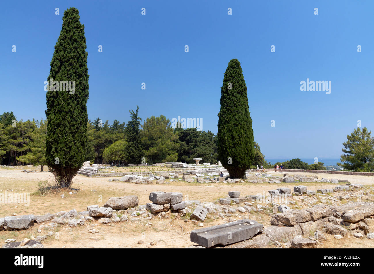 The Doric Temple of Asklepios, The Asklepion, Kos Island, Dodecanese ...